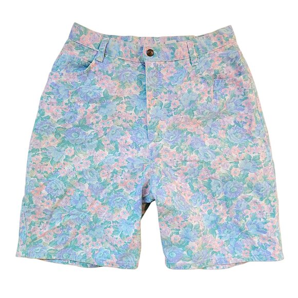 Hunt Club | Shorts | Vintage High Waist Floral Print Cotton Shorts ...